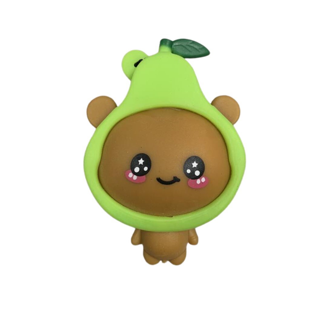 Pear Bear Fruit Head Squishy Bag Clip – Conworlds Emporium